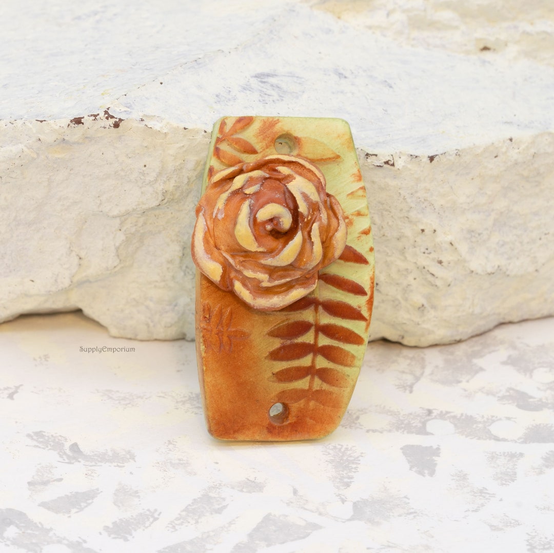 Polymer Clay Pendant Clay Connector 2 Hole Connector 2 Hole Polymer ...
