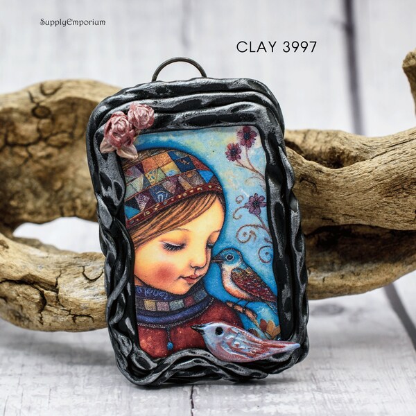 Polymer Clay Pendant - Etsy