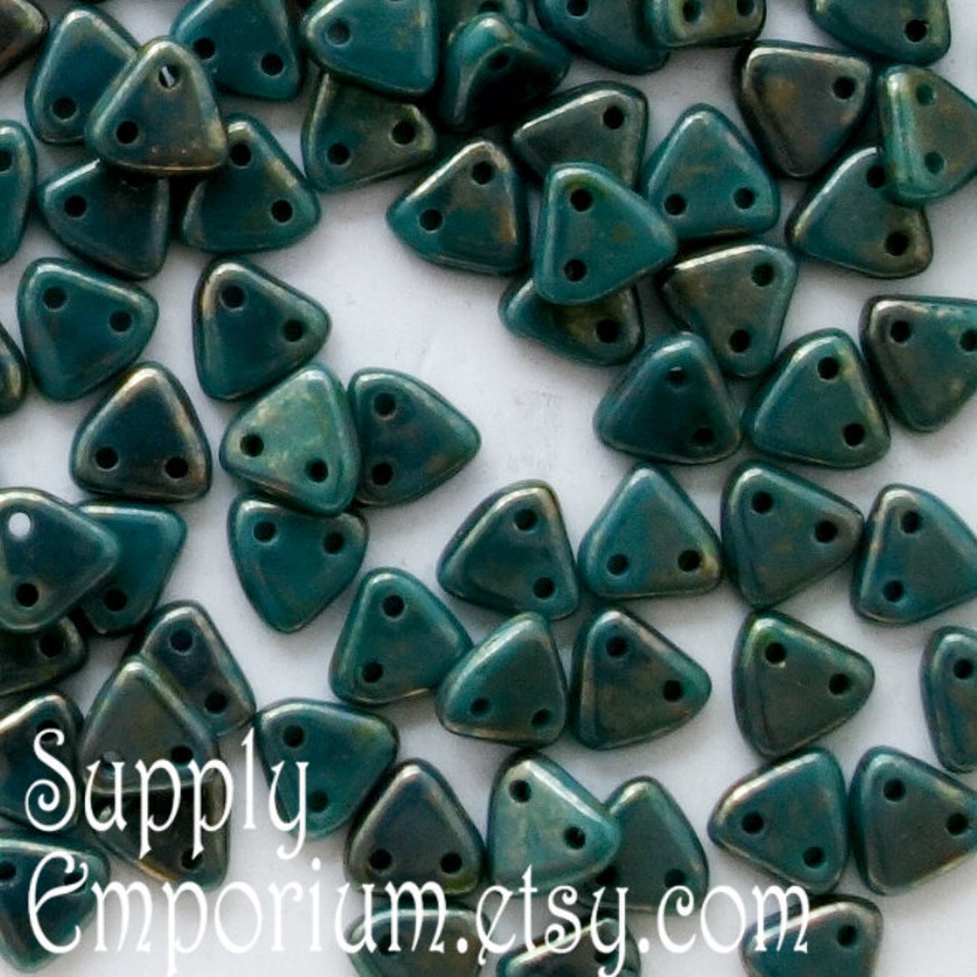 Triangle Beads, 2 Hole Triangle, Czechmates 2 Hole Triangle Beads ...