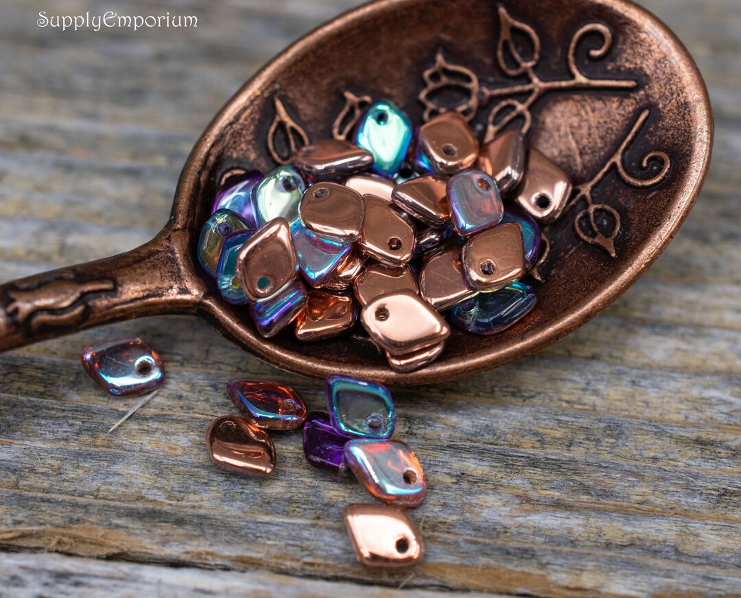 Dragon Scale Beads, Crystal Copper Rainbow 5mm Dragonscale Beads ...