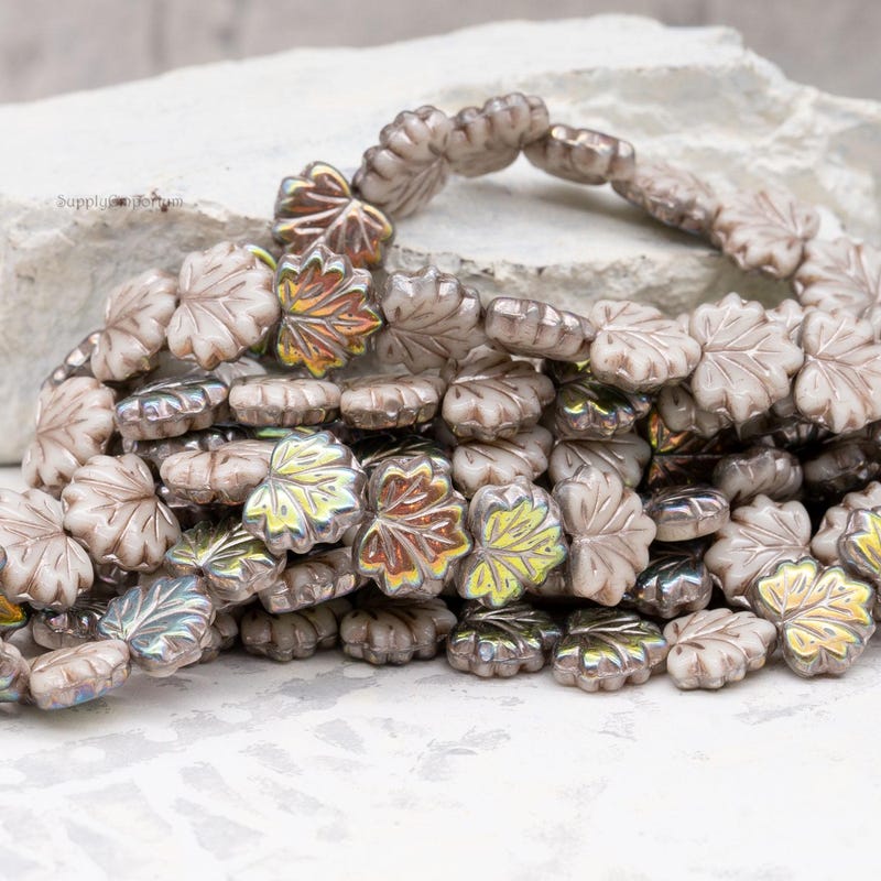 Leaf Beads - Etsy
