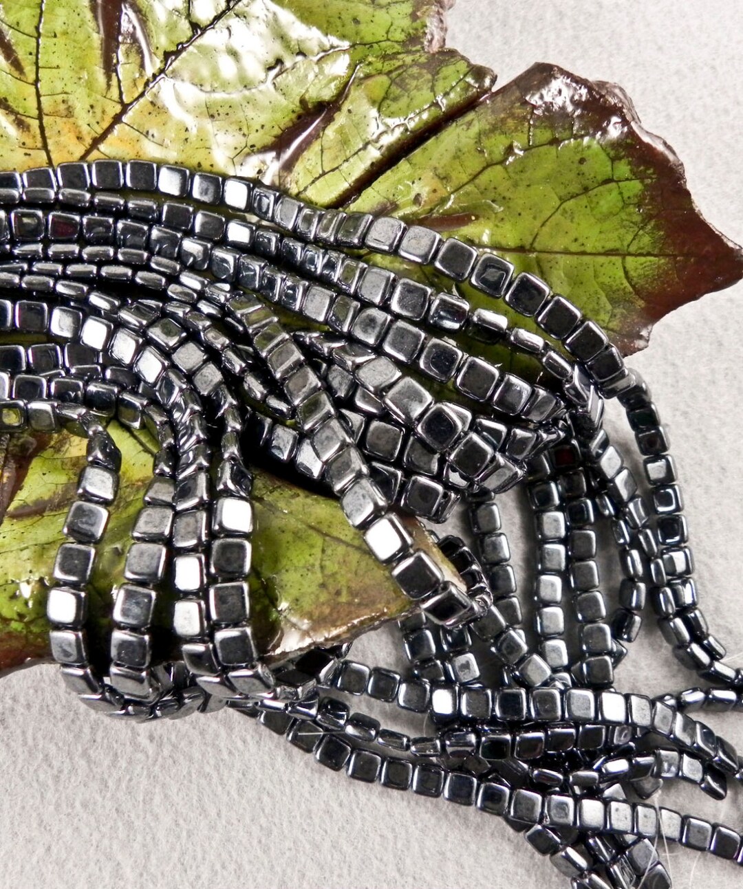 6mm Hematite 2 Hole Tile Beads, 1770 25 Beads - Etsy