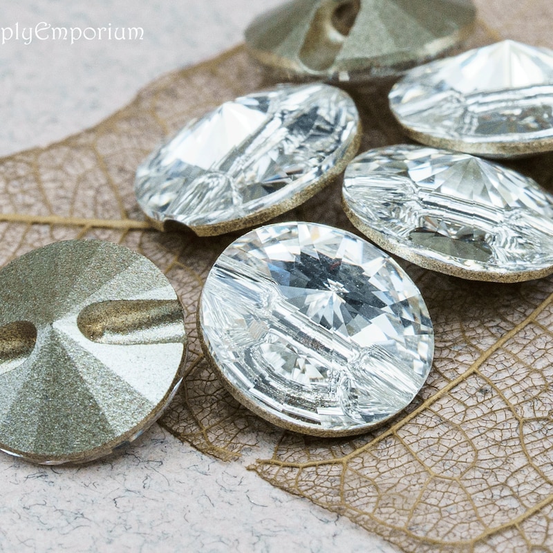 Crystal Buttons - Etsy