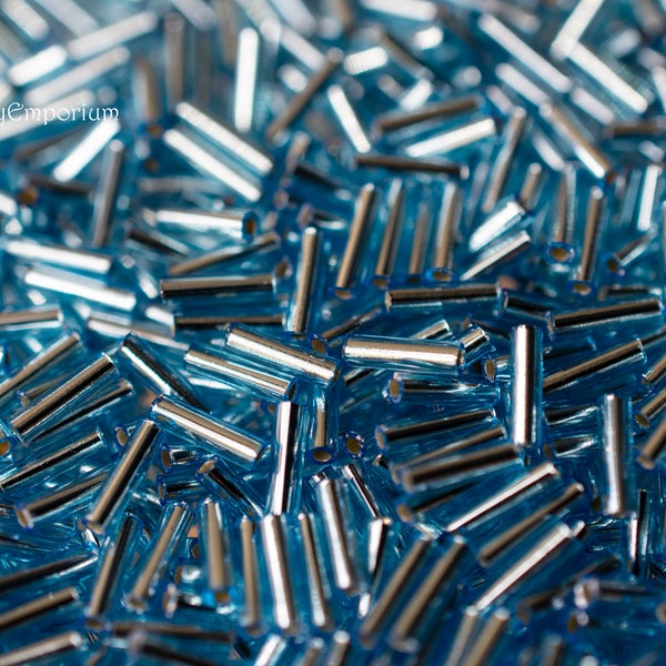 Silver Bugle Beads - Etsy