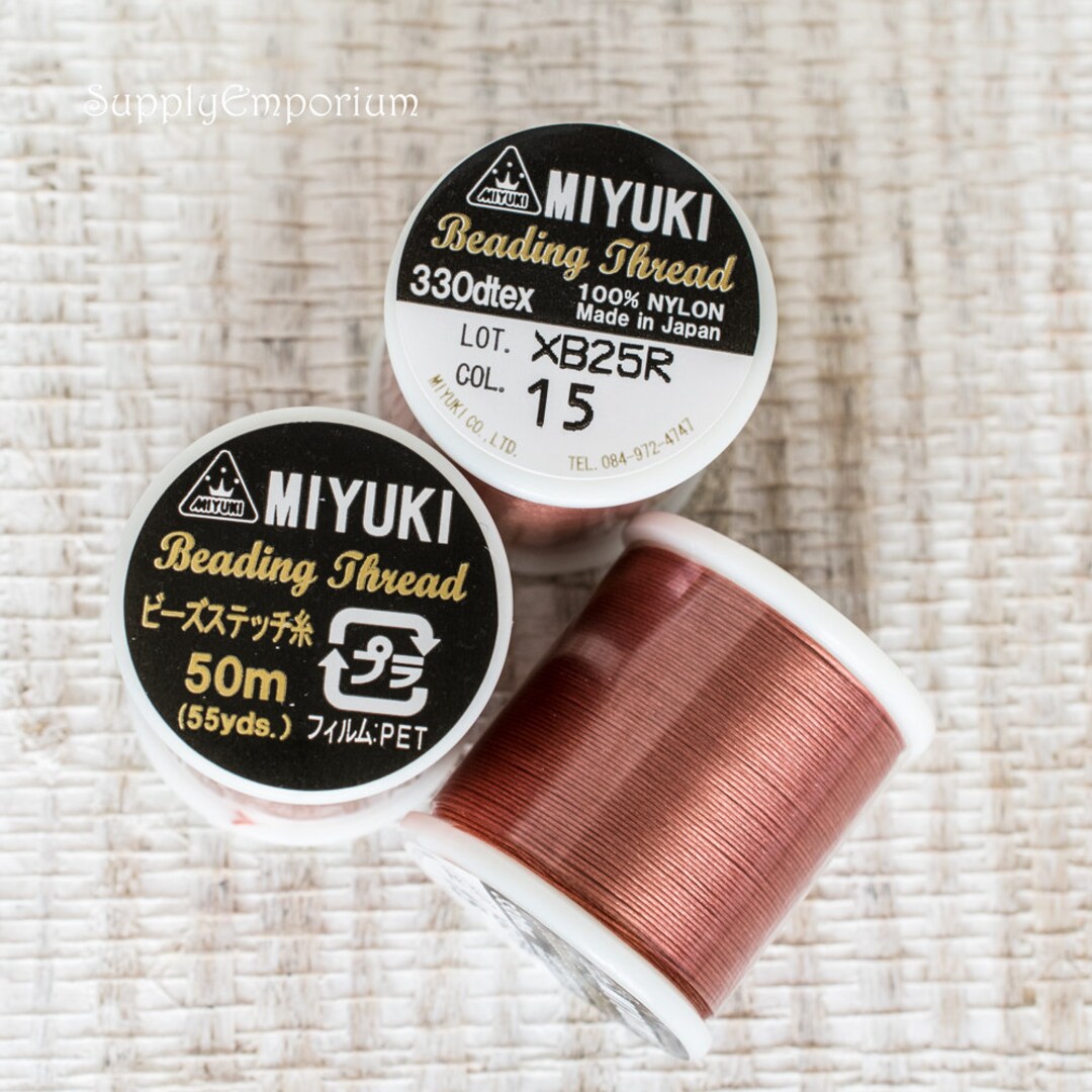 Beading Thread, Nylon Thread, Beadweaving Thread, Miyuki B Nylon Bead ...