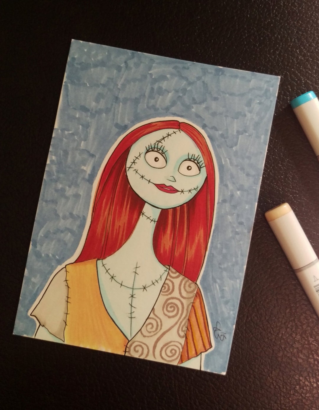 Sally - Nightmare Before Christmas - Original Marker Drawing - Etsy