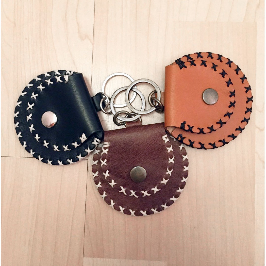 Leather Coin Keychain. Keys, Change, Coins, and Tokens - Etsy