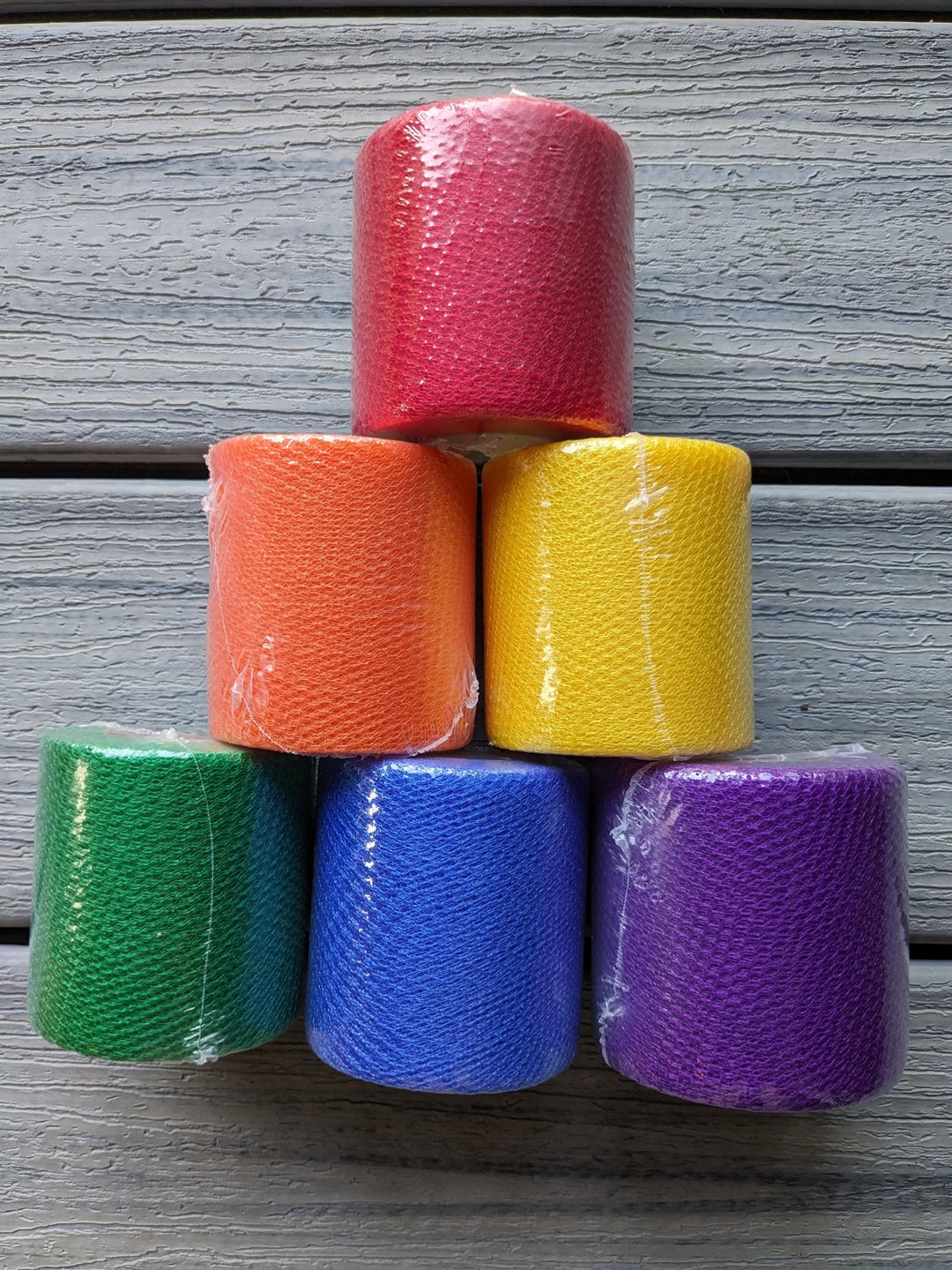 Nylon Net Spools: 3" X 40 Yards - Set of 6 - Rainbow Pack! - Etsy