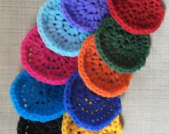 Crochet Nylon Dish Scrubbies Set of 8 Pastel Collection Pot Scrubber - Etsy