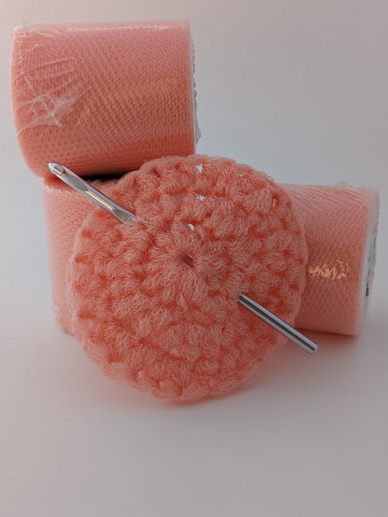 Peach 3 Inch Nylon Net Spool - 40 Yards Long - Etsy