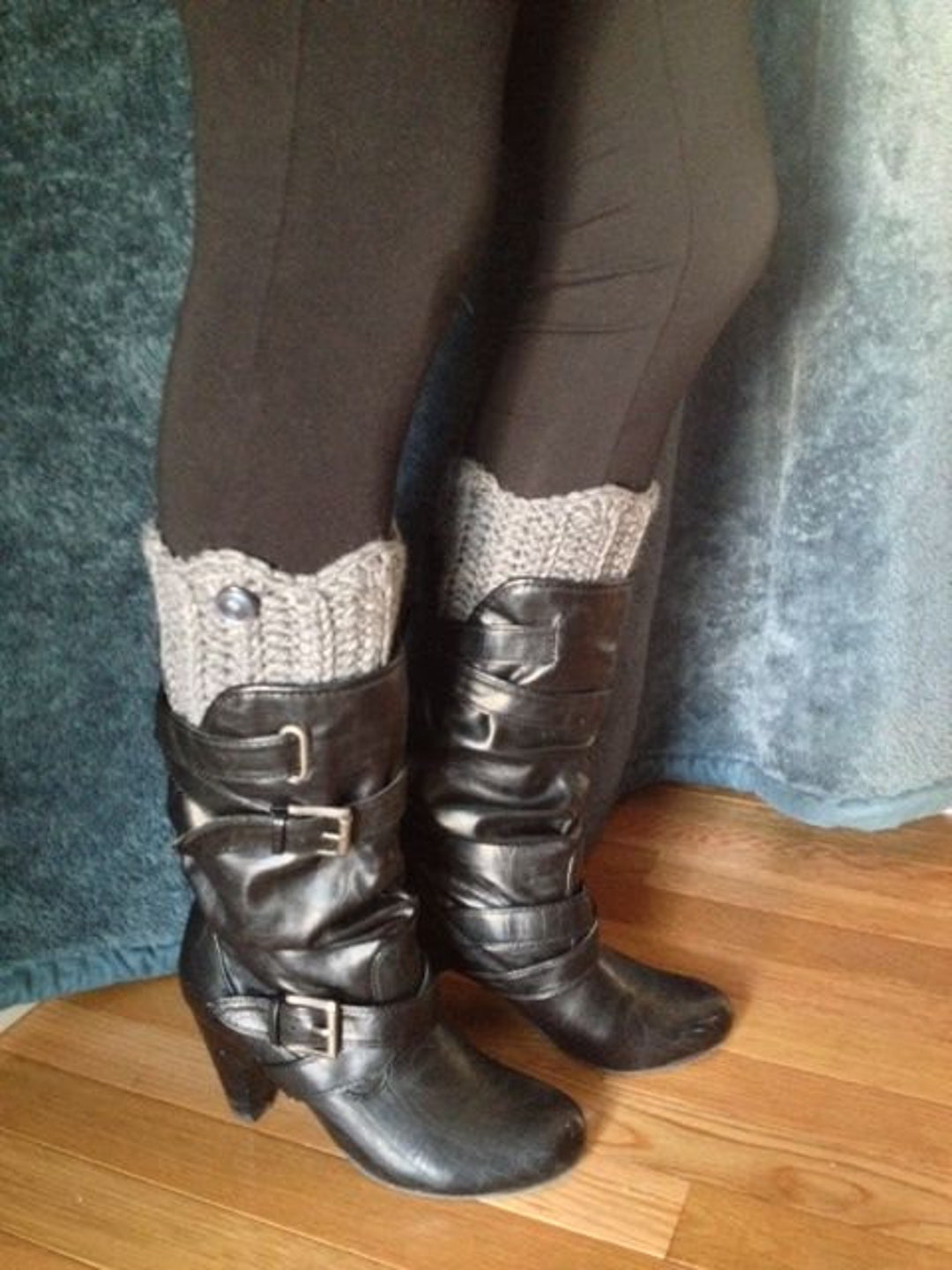CROCHET PATTERN: Boot Cuffs With Button. Boot Topper Pattern. - Etsy