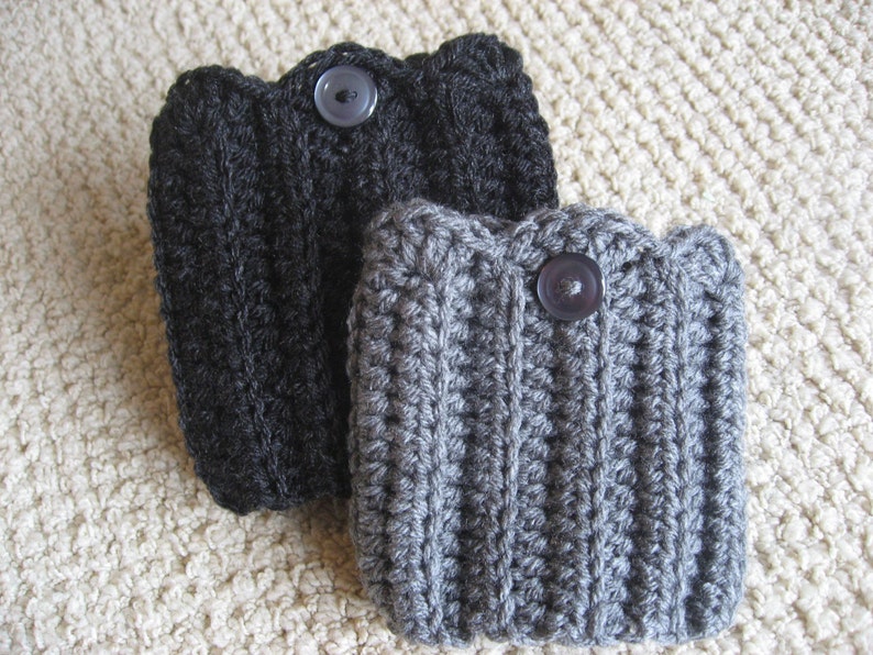 CROCHET PATTERN: Boot Cuffs With Button. Boot Topper Pattern. - Etsy