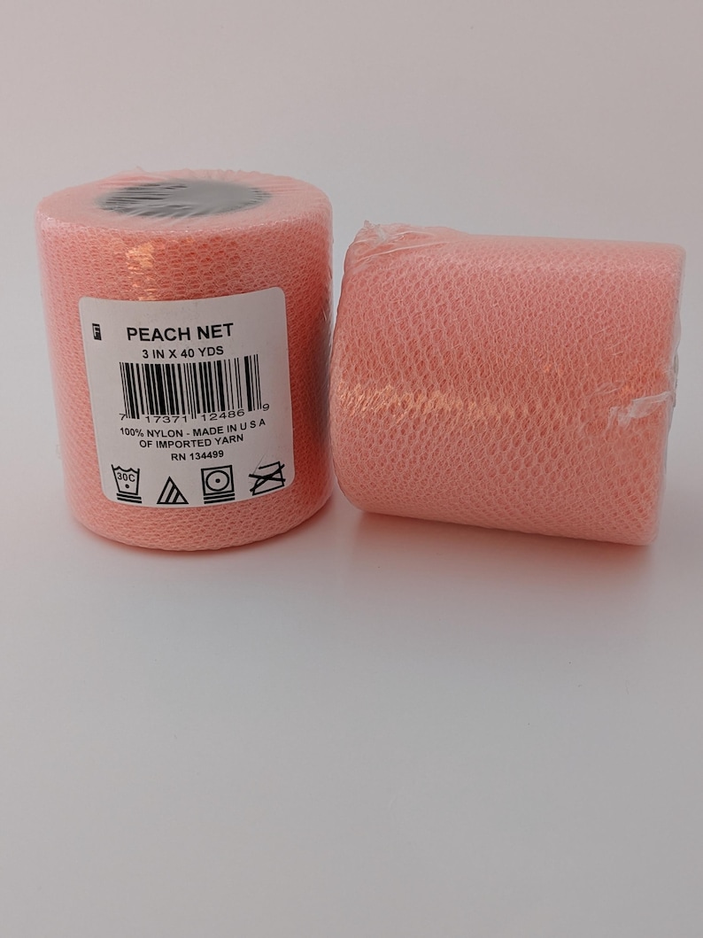 Peach 3 Inch Nylon Net Spool - 40 Yards Long - Etsy