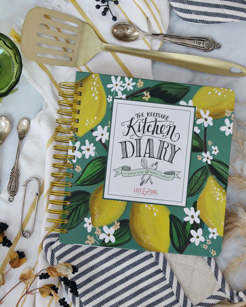 The Keepsake Kitchen Diary™ Whimsical Lemons Lily & Val | Etsy