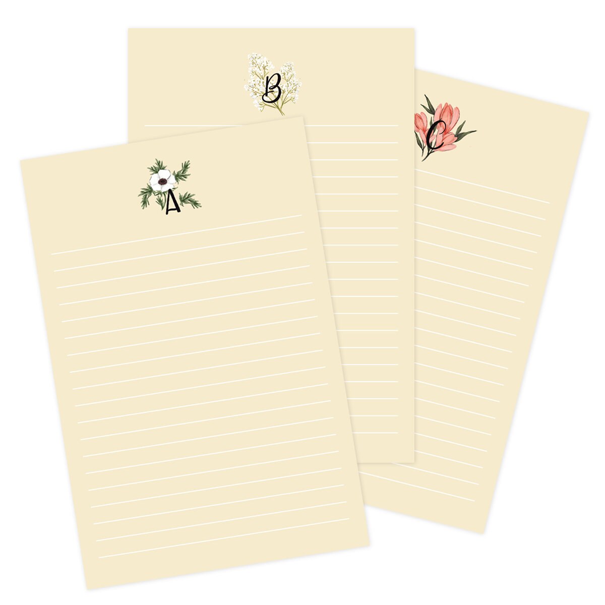 Stationery Sets Personalized Stationery - Stationery Sheet Download ...