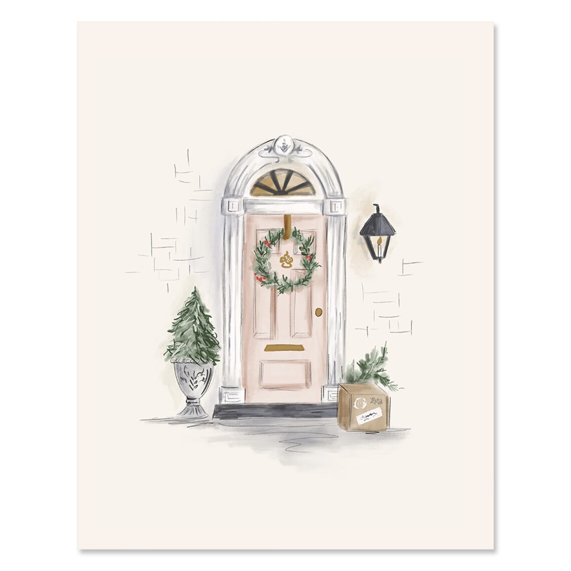 The Christmas Door Print Holiday 2020 Holiday Decor - Etsy