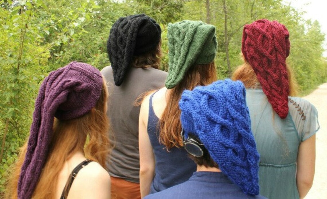 Purple Cable-knit Legend of Zelda Link Inspired Hat - Etsy