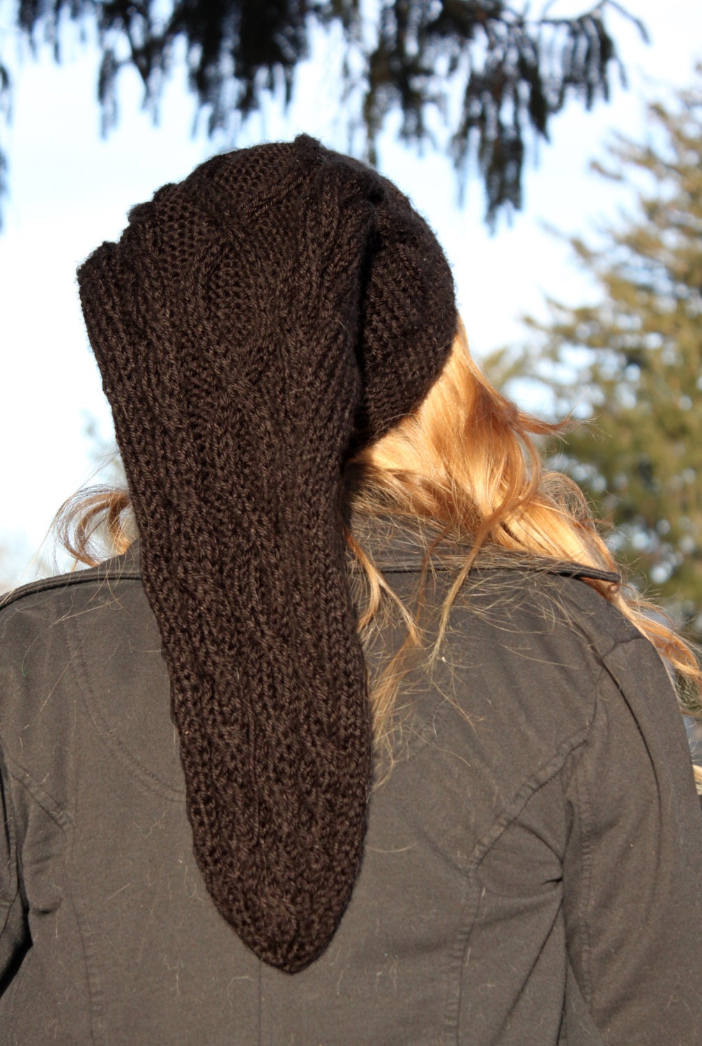 Black Cable-knit Legend of Zelda Link Inspired Hat - Etsy