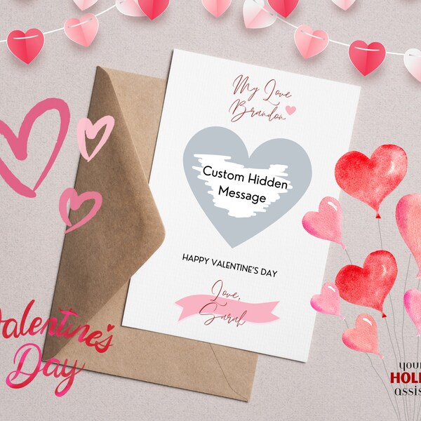 Custom Scratch off Card - Etsy