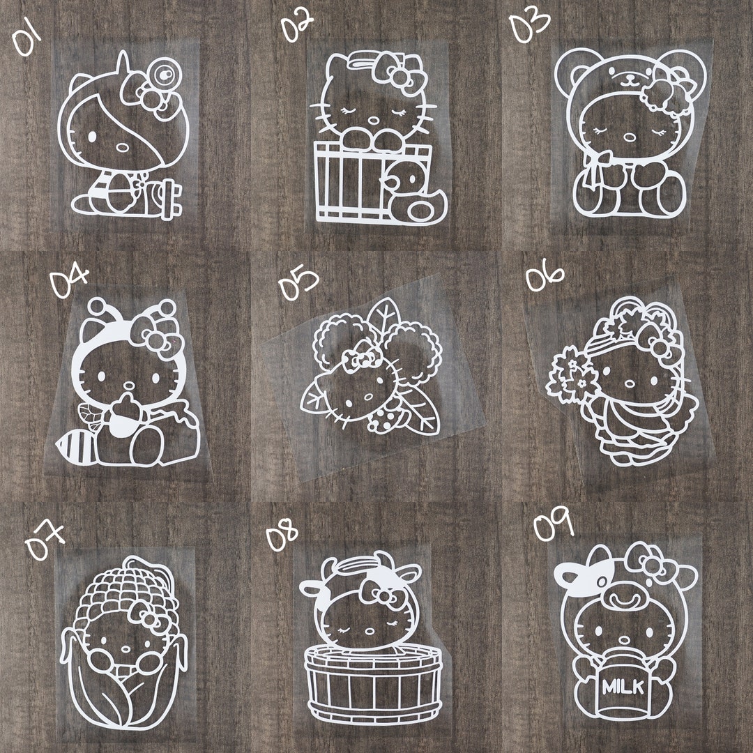 NEW! Hello Kitty Vinyl Decal Small Size for Laptop Bottle Phone - Etsy