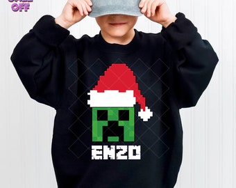 Minecraft christmas svg - Etsy