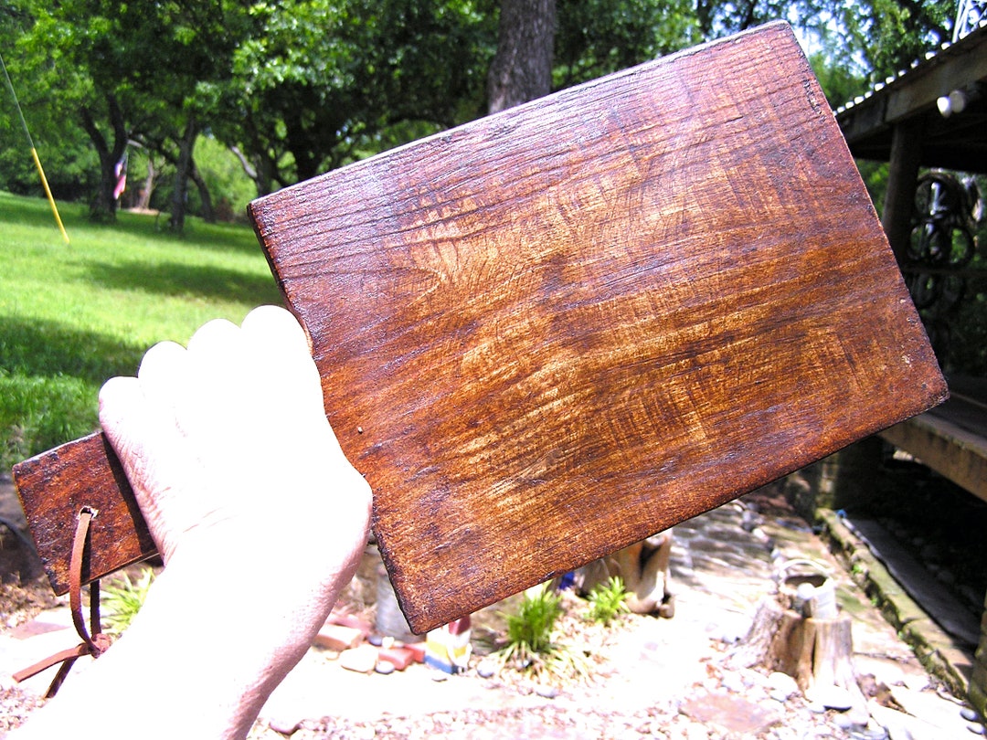 SMALL Primitive Wooden Bread Board, Squared Paddle Dough Board, Wall ...