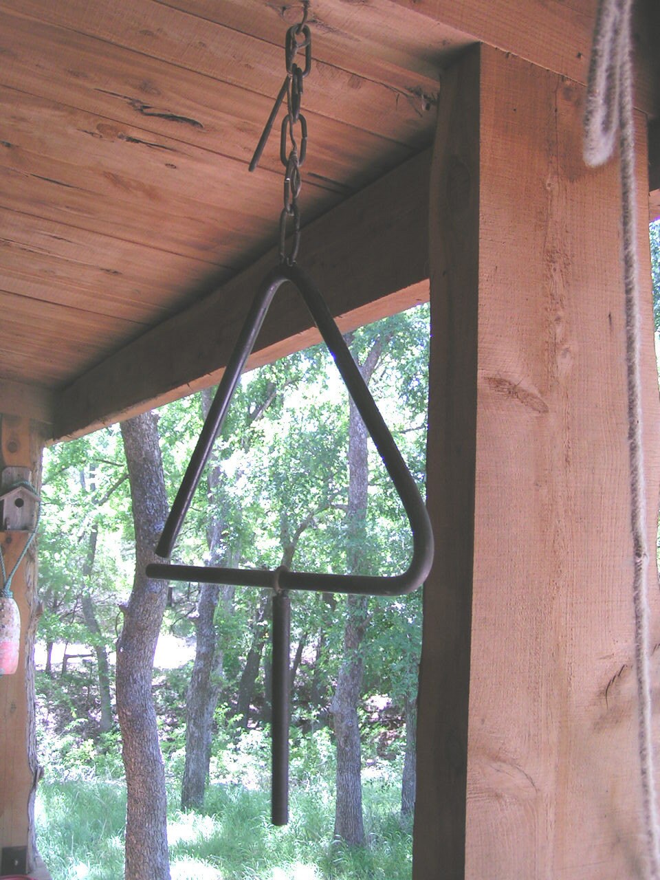 IRON Cowboy Western DINNER TRIANGLE Calling Bell Ringer Et - Etsy