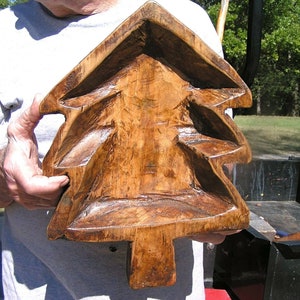 Kitchen & Dining Dining & Serving Christmas Tree Shaped Wooden Bowl ...