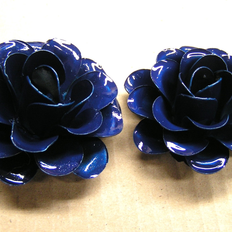 Navy Blue Flowers - Etsy