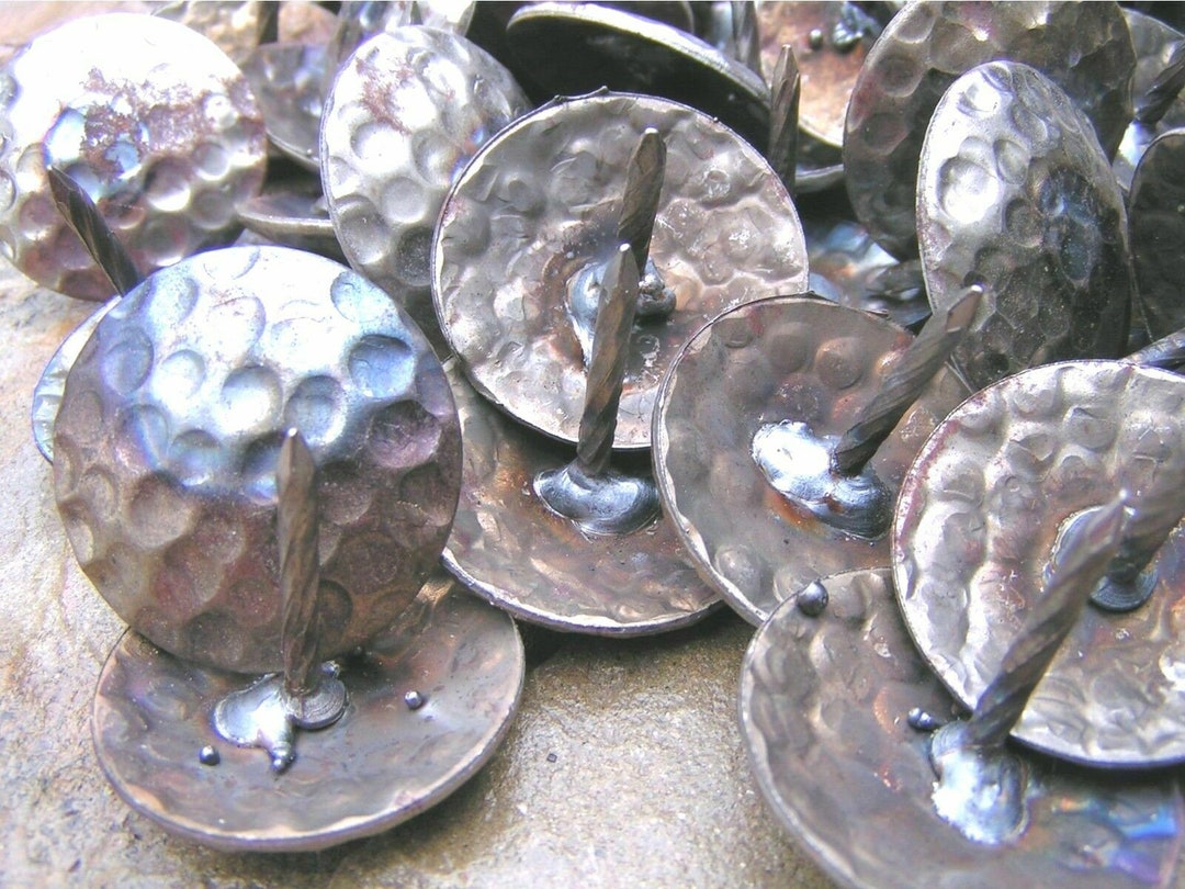 50 Iron Clavos Nails, 1 1/4 Inch Decorative Hammered Nail Heads for ...