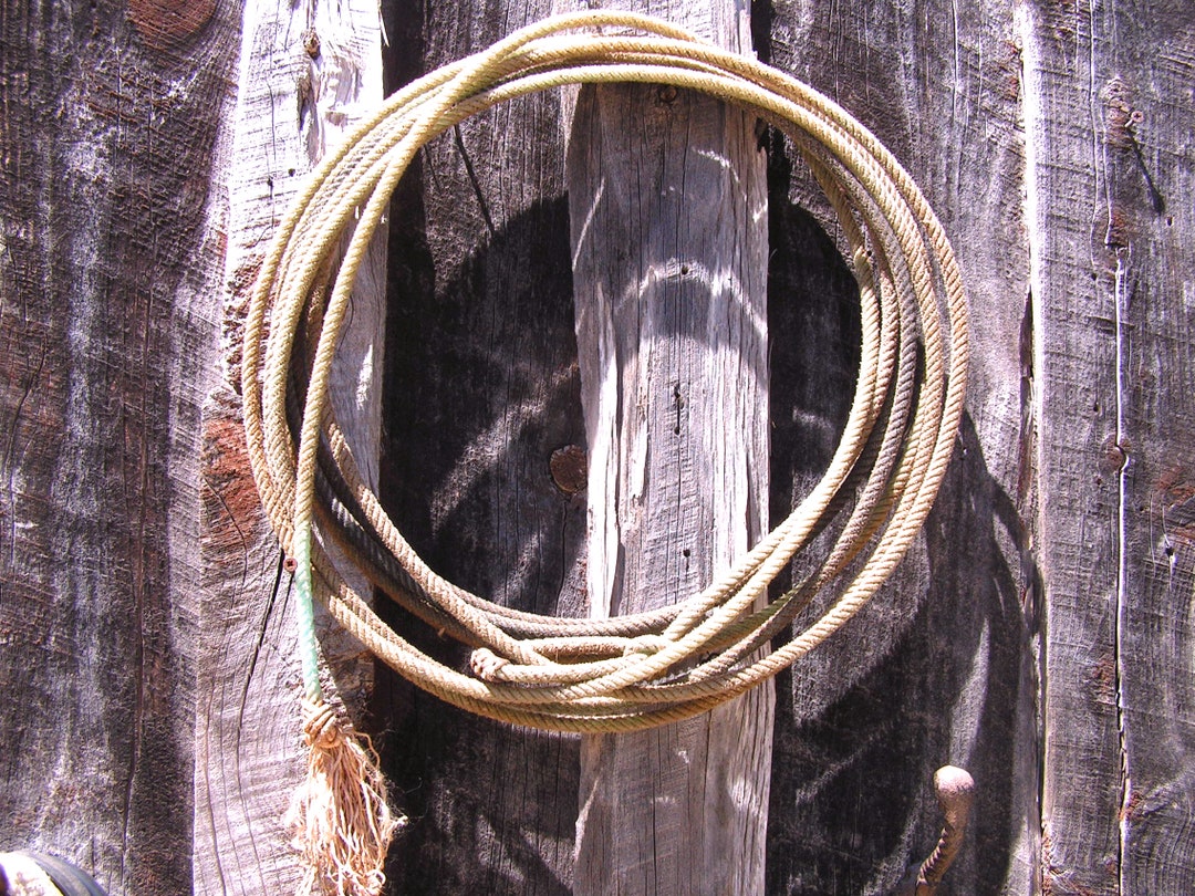 Old Cowboy Lariat Rope, Western LASSO Wall Hang Decor, #429 - Etsy