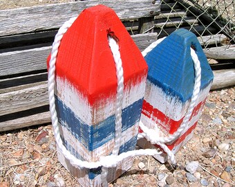 Wood Lobster Buoys Nautical Decor Wooden Decorative Buoys | Etsy