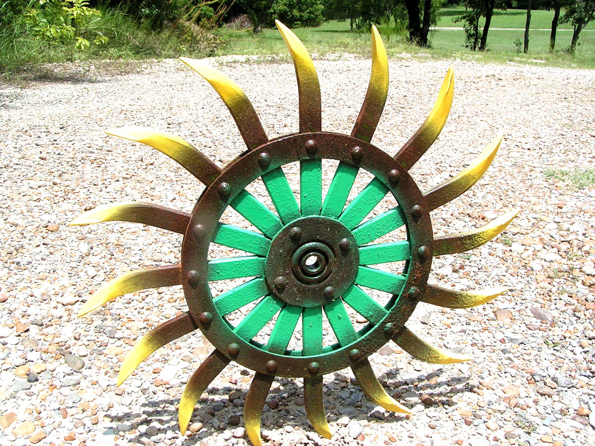 OLD Farming Garden TILLER Head Recycled Yard Art R Steam Punk Decor - Etsy