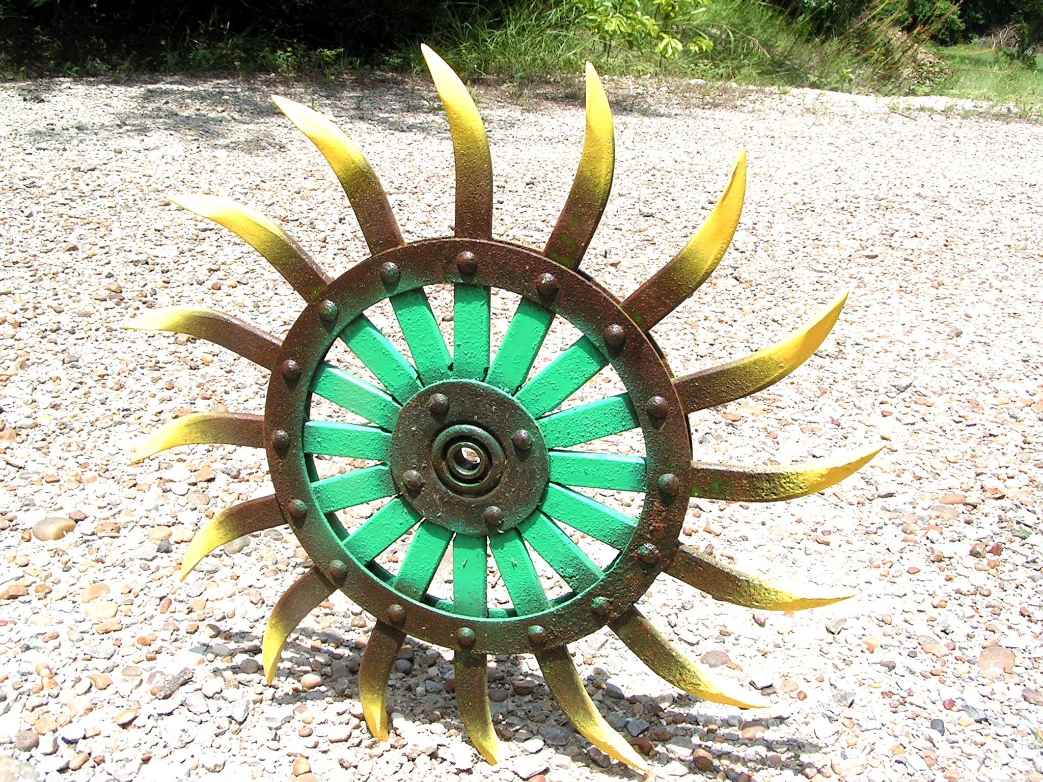 OLD Farming Garden TILLER Head Recycled Yard Art R Steam Punk Decor - Etsy