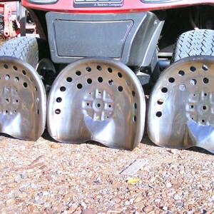 THREE Steel Tractor Metal Farm Machinery Stool Seat S New Old Style ...