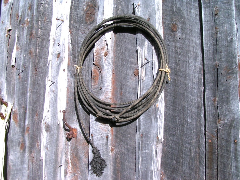 Vintage Old Retired Cowboy Lariat Lasso Rope | Etsy
