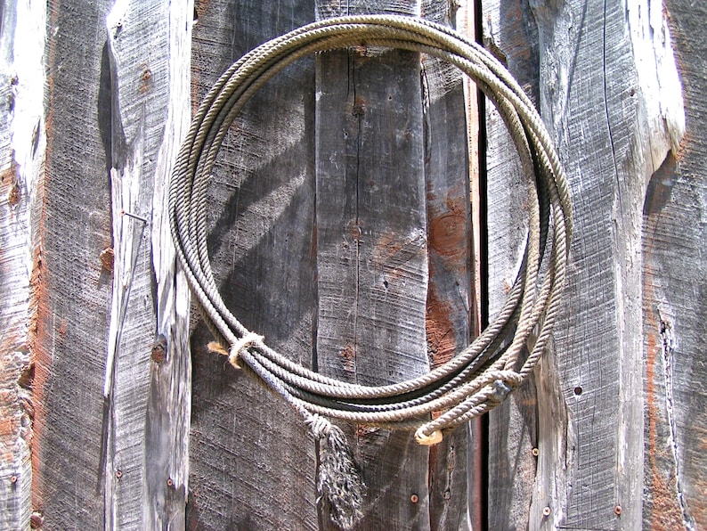 Vintage Old Retired Cowboy Lariat Lasso Rope | Etsy