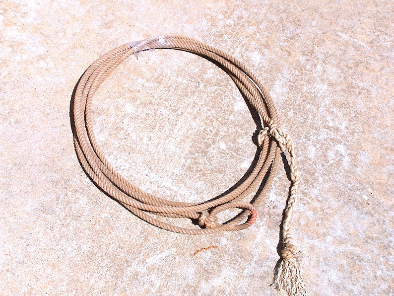 Vintage Old retired Cowboy Lariat Lasso Rope - Etsy