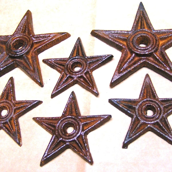 Rustic Metal Stars - Etsy
