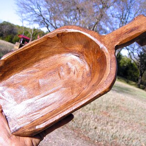 Primitive Wooden Scoop Hand Carved Wood 2686 - Etsy