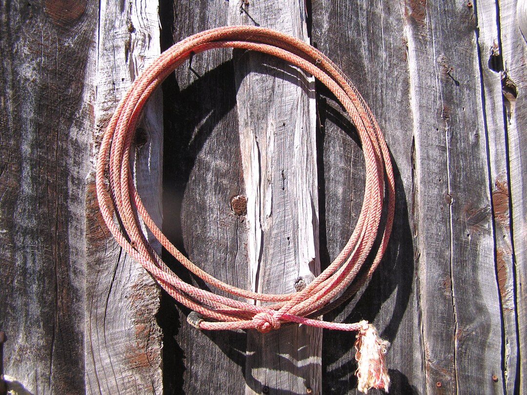 Vintage Old retired Cowboy Lariat Lasso Rope Western Wall Hang Decor ...