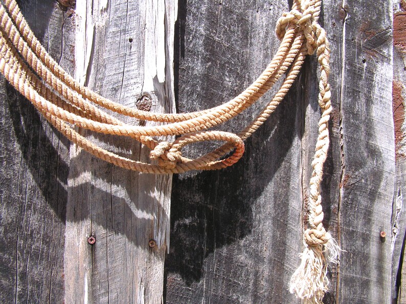 Vintage Old retired Cowboy Lariat Lasso Rope - Etsy