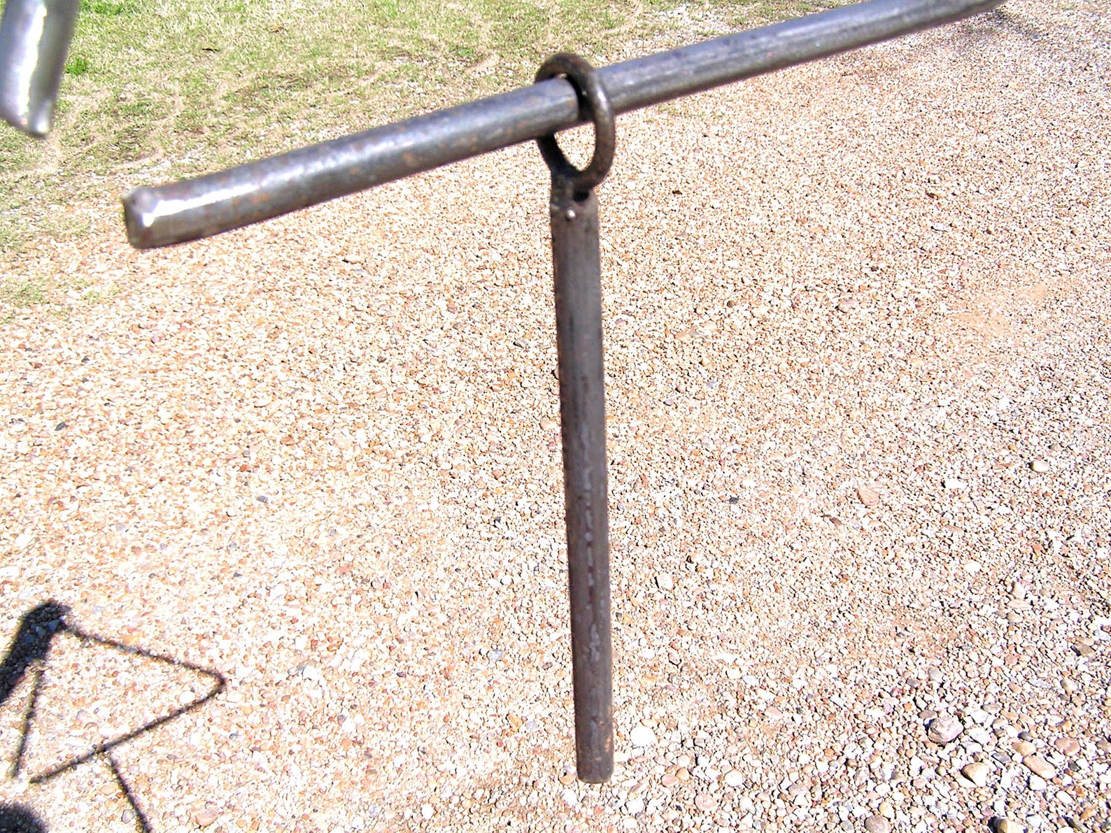 IRON Cowboy Western DINNER TRIANGLE Calling Bell Ringer Et - Etsy