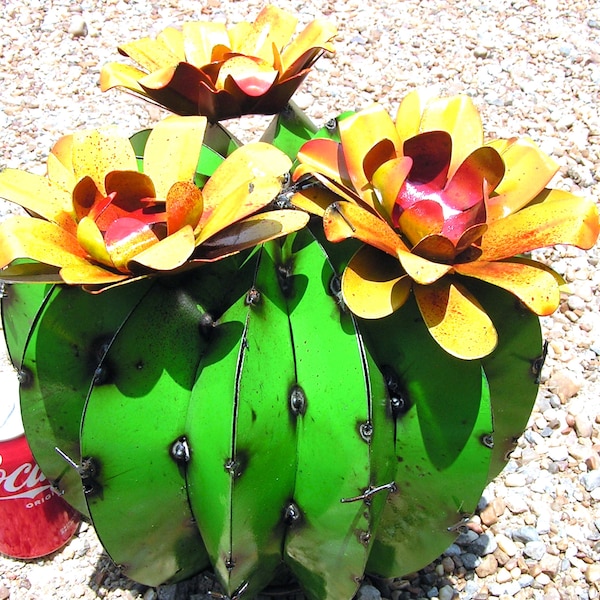 Metal Cactus Yard Art - Etsy