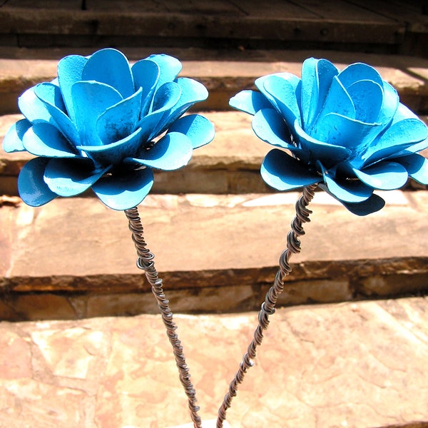 Large Metal Flowers - Etsy