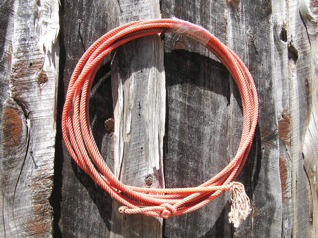 Vintage Old retired Cowboy Lariat Lasso Rope Western Wall Hang Decor ...