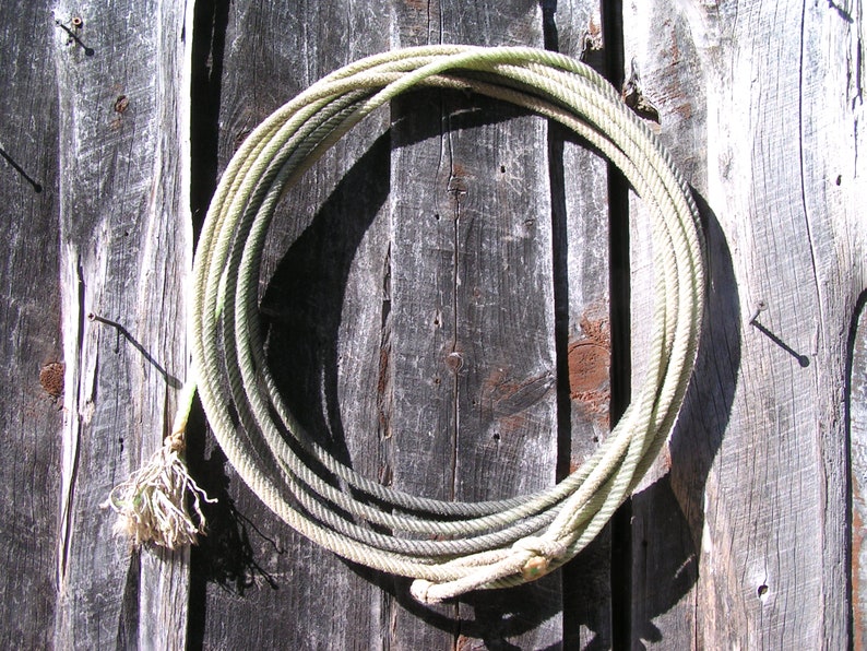 Vintage Old retired Cowboy Lariat Lasso Rope | Etsy