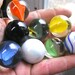 8 LARGE Glass Marbles New Old Stock Set 222 - Etsy