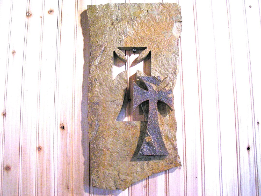 Large Wall Cross, Reclaimed Stone, Rustic Cross, Christian Wall Art ...