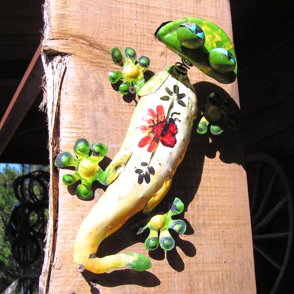 Metal Salamander Art - Etsy